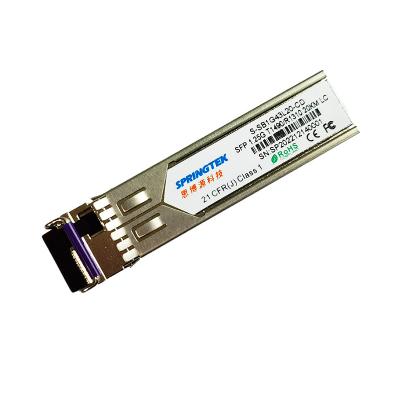 China Cisco 1.25G T1490/R1310nm 20km BIDI SFP Optical Transceiver Module for sale