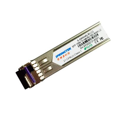 China SFP 80km BIDI  Cisco  Compatible SMF 155M T1490/R1550nm LC Optical Transceiver Module for sale