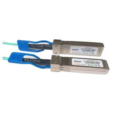 China OM4 MMF Active Optical Cable 25G SFP28 To SFP28 AOC 1M for sale