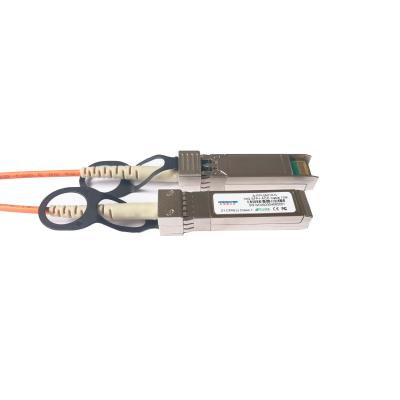 China AOC Fiber Active Optical Cable 10M 10G SFP+ 850nm for sale