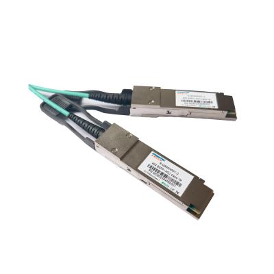 China High Speed Qsfp+ Aoc OM3 1m (33ft) Qsfp 40g Sr4 Active Optical Cable For Data Center for sale