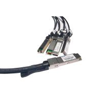 China 2M 40G QSFP+ To 4xSFP+ DAC Cable Compatible Alcatel Avaya Nokia for sale