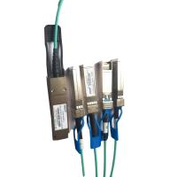 China 100G Active Optical Cable QSFP28 to 4xSFP28 850nm AOC Cable 5M for sale
