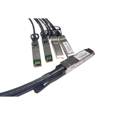 China DAC Passive Copper Cable 3M 40G QSFP+ To 4xSFP+ for sale