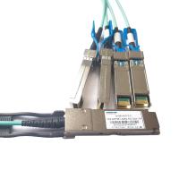 China 100G QSFP28 to 4x25G SFP28 Breakout Active Optical Cable   10m 20m 100Gbase Transceiver AOC Cable for sale