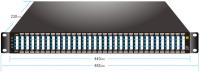 China 75GHz 64CH 1528.68nm-1566.42nm DWDM MUX DEMUX With Monitor Port LC/UPC 1U Rack for sale