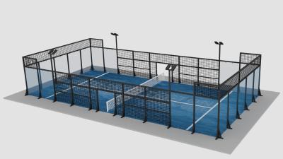 China TECTON Classic Padel Tennis Court 3mm Hot Dip Galvanized Steel Professional Club Standard for sale