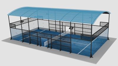 China TECTON Pro Padel Courts With Integrated FRP Translucent Roofing Sheet for sale