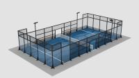China TECTON Classic Padel Court 20x10m With AkzoNobel Powder Coated Galvanized Steel for sale