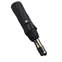 China Black Collapsible Sun Umbrella Weatherproof Lightweight Foldable Umbrella for sale