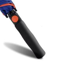 China Windproof Sturdy Folding Umbrella 3 Fold Umbrella Safe With Ergonomic Design for sale