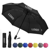 China Black Collapsible Sun Umbrella Weatherproof Lightweight Foldable Umbrella for sale