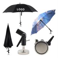 China 8 Ribs Black Stick Umbrella Convenient Sturdy High Durability for sale