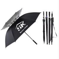 China Single Canopy Walking Pole Umbrella Sleek Walking Cane Umbrella CE FCC Certified for sale