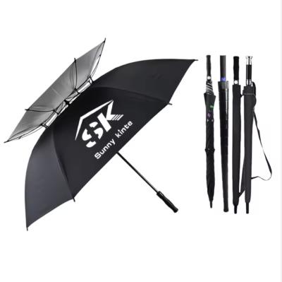 China Single Canopy Walking Pole Umbrella Sleek Walking Cane Umbrella CE FCC Certified for sale