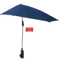 China Fiberglass Rib Umbrella With Clamp Uv Protection For Outdoor for sale