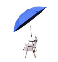 China Red Umbrella With Clamp Lightweight Durable Polyester Material 42 Inches for sale