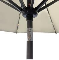 China White Heavy Duty Commercial Umbrellas Water Resistant With Sleek Design for sale