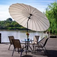 China Commercial 6 Foot Patio Umbrella Water Resistant Outdoor Umbrella With Polyester Canopy for sale