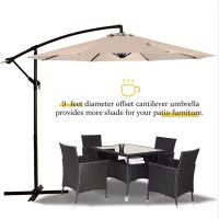 China Manual Open Large Cantilever Parasol With Magnetic Base Durable Steel Shaft Material for sale