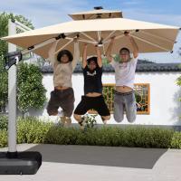 China Lightweight Commercial Outdoor Umbrella Durable Steel Shaft For Patio Garden Use for sale