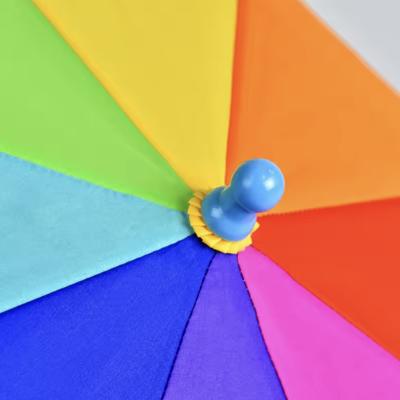China 30 Inches Kid Rainbow Umbrella Lightweight Rain Protection With CE FCC Certification for sale
