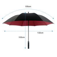China Double Layer Canopy Golf Umbrella Windproof with Customized Printing for Outdoor Golfers for sale