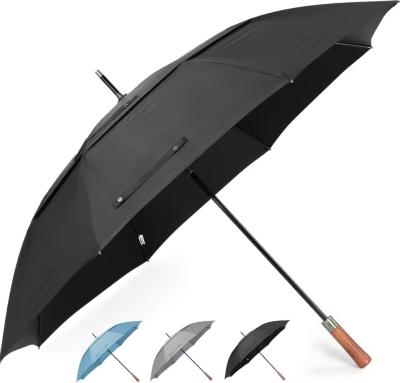 China Reliable 62 Inch Umbrella Printed Golf Umbrella Windproof With EVA Foam Handle for sale