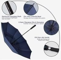 China Vented Custom Large Umbrellas Auto Open FCC Certified Golf Umbrella Uv Protection for sale