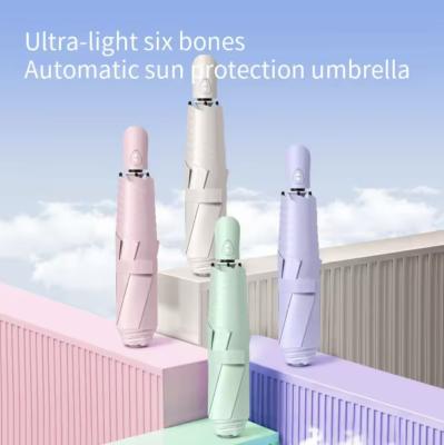 China Rubber Handle Foldable Umbrella UP58 Folding Umbrella Durable Windproof Compact Design Ideal for Corporate Gifts and Events for sale