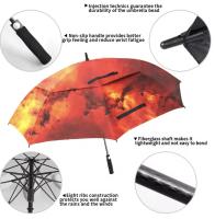 China Long Lasting Sturdy Compact Umbrella 8 Ribs Strong Foldable Umbrella With 42 Inches Coverage for sale