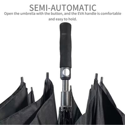 China 8 Ribs Stick Umbrella with Steel Frame and Windproof Design for Excellent Stability and Weather Resistance for sale