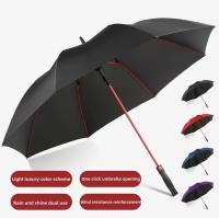 China Steel Frame Stick Umbrella with 8 Ribs for Superior Windproof Performance and Durability for sale