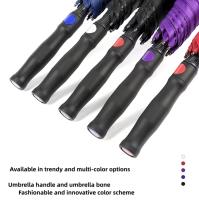 China Manual open mechanism walking stick umbrella featuring non slip grip comfortable grip and durable materials ideal for everyday outdoor for sale