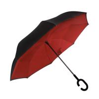 China Uv Protection Red Stick Umbrella Classic Cane Umbrella For Everyday Use for sale