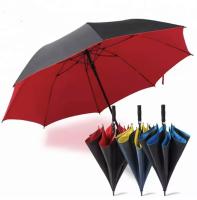 China Weatherproof Classic Stick Umbrella Hiking Stick Umbrella With Comfortable Rubber Handle for sale