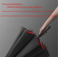 China Black Large Stick Umbrella Manual Open Long Lasting Windproof for sale