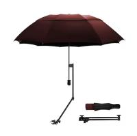 China Polyester Umbrella With Clamp 42 Inches Weather Resistant 0.4-1.4 Inches Clamp Opening Range for sale