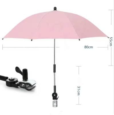 China Convenient Outdoor Umbrella With Clamp 8 Ribs Parasol With Clamp Versatile for sale