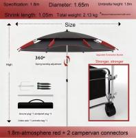 China Outdoor Commercial Patio Umbrellas With 3M*3M Dia Umbrella Radii 10Lbs Weight for sale