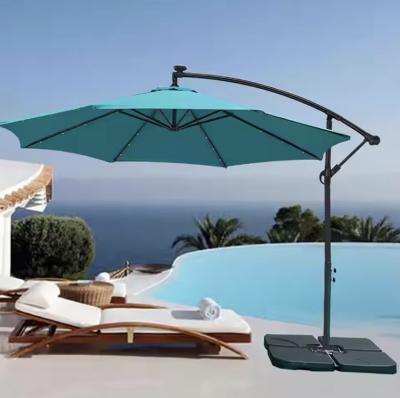 China Waterproof Large Cantilever Umbrella Large Garden Umbrella Beige Color CE FCC Certified for sale