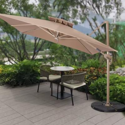 China Polyester Canopy Wind Resistant Patio Umbrella With UV Protection for sale