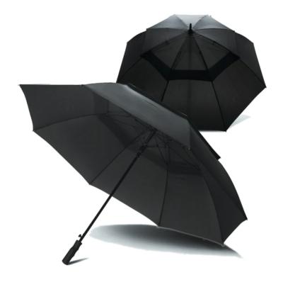 China Black Weather Proof Umbrella Outdoor With Magnetic Base And Rubber Handle for sale