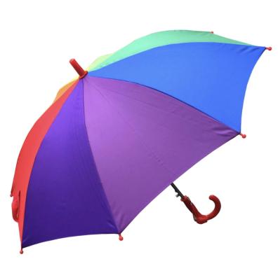 China 8 Ribs Lightweight Kid Umbrella Rainbow Children Umbrella With Sturdy Construction for sale