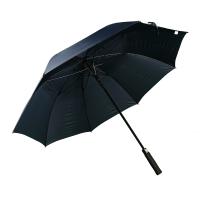 China Folded Windproof Double Canopy Umbrella Auto Open Golf Style Umbrella for sale