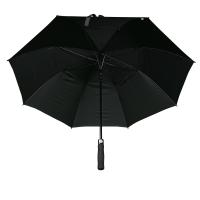 China Outdoor Folding Golf Umbrella Windproof Dual Canopy Umbrella With Customized Printing for sale