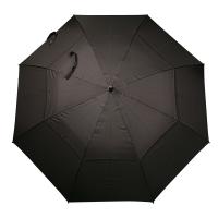 China Outdoor Folding Golf Umbrella Windproof Dual Canopy Umbrella With Customized Printing for sale