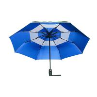 China Lightweight Folding Golf Umbrella With EVA Foam Handle And Double Canopy Design for sale