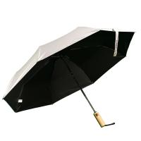 China Portable Strong Folding Umbrella Waterproof Design With Black Big Pole for sale