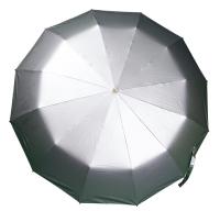 China Silver Folding Umbrella Windproof Waterproof With Non Slip Grip for sale